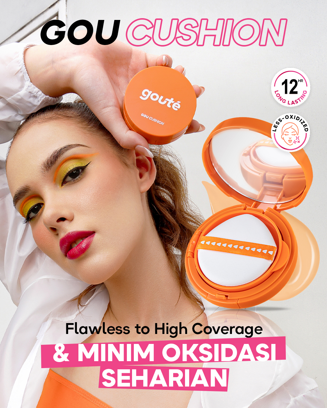 Jual goute Goucushion Dewy Finish Cushion with Glowing Look Long ...