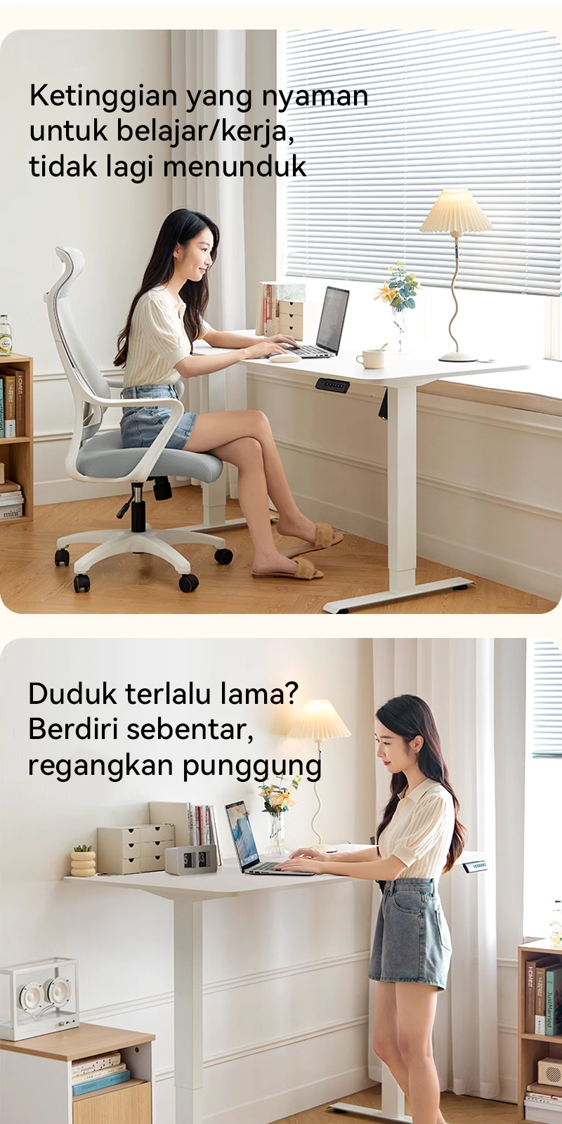 Jual 【Uji Coba Gratis 30 Hari】YISONG Meja Angkat Listrik/Meja Komputer ...