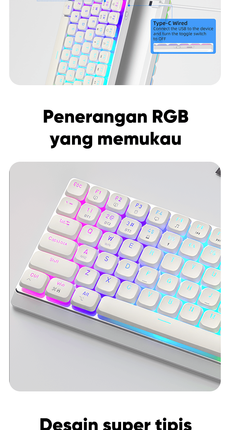 Jual Magegee Bluetooth Mechanical Keyboard Wireless 3 Models Gaming 2 ...