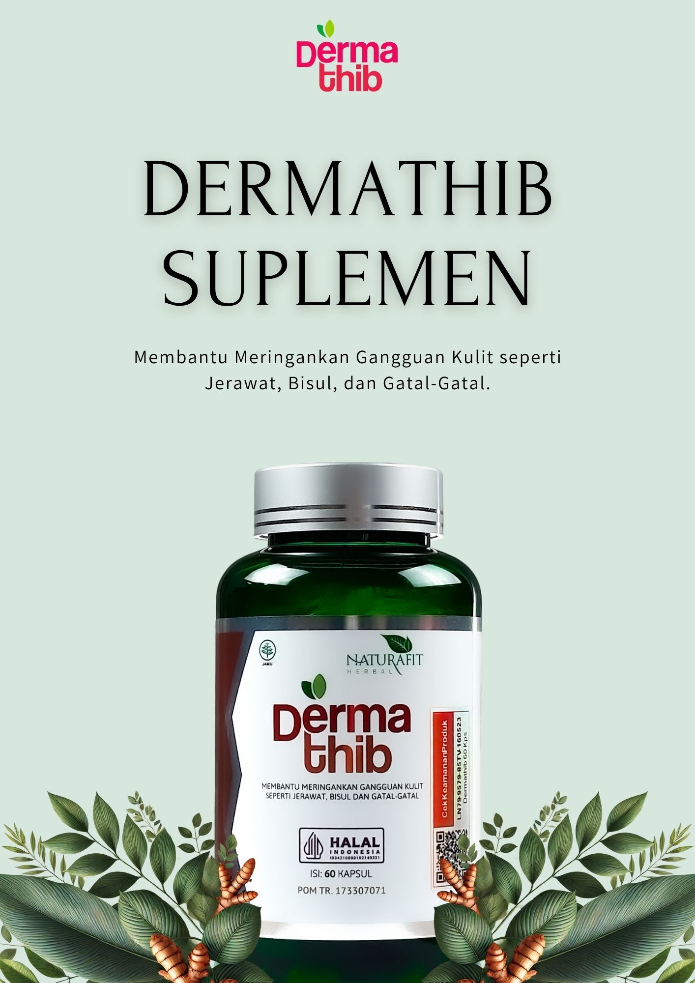 Jual Kapsul Dermathib Obat Jerawat Suplemen Kesehatan Kulit Derma Thib ...