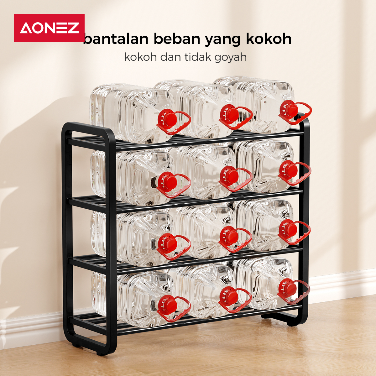 Jual Aonez Rak Sepatu 6 Susun Rak Sepatu Besi Kuat Tebal Tempat Sepatu ...