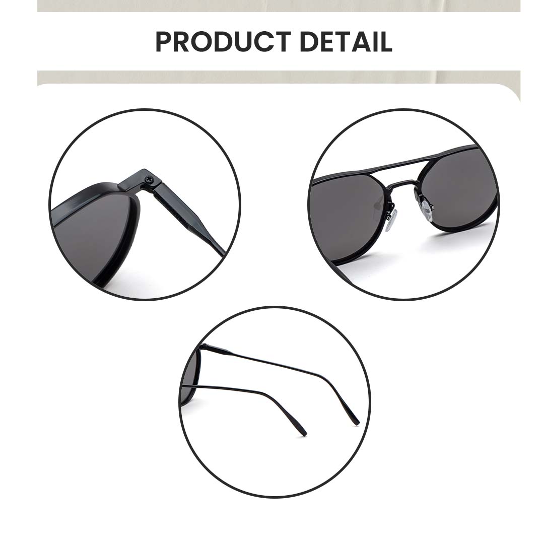 Jual Berrybarton Kacamata Hitam Aviator Bulat Alloy Polycarbonate Terbaru Anti UV 400 Pria ...