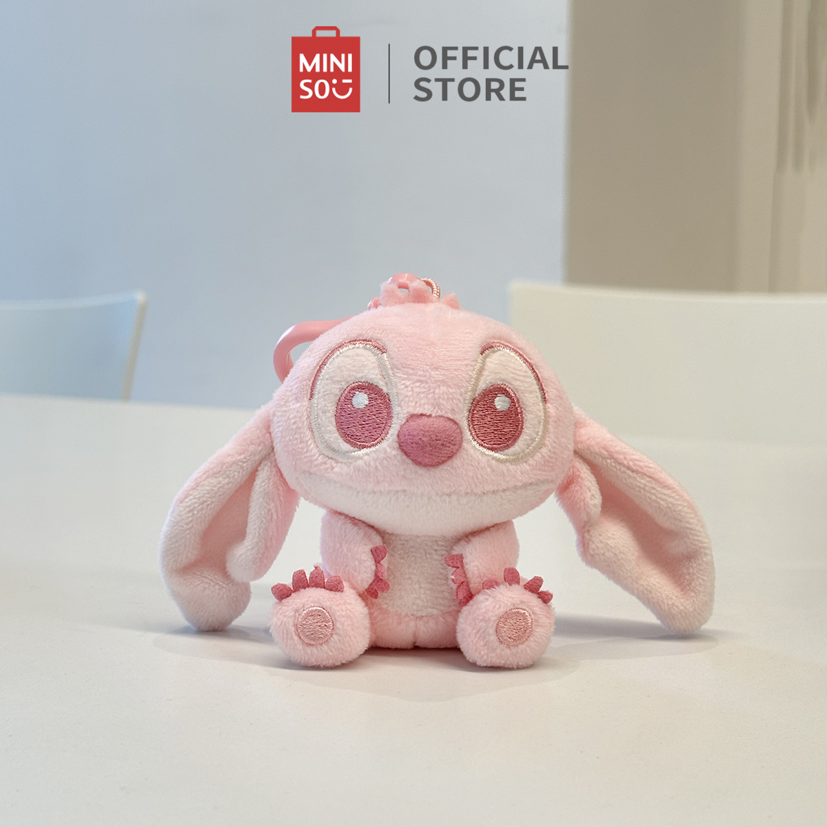 Jual Miniso x Disney Stitch Collection Pink 3in. Plush Pendant Ornamen ...