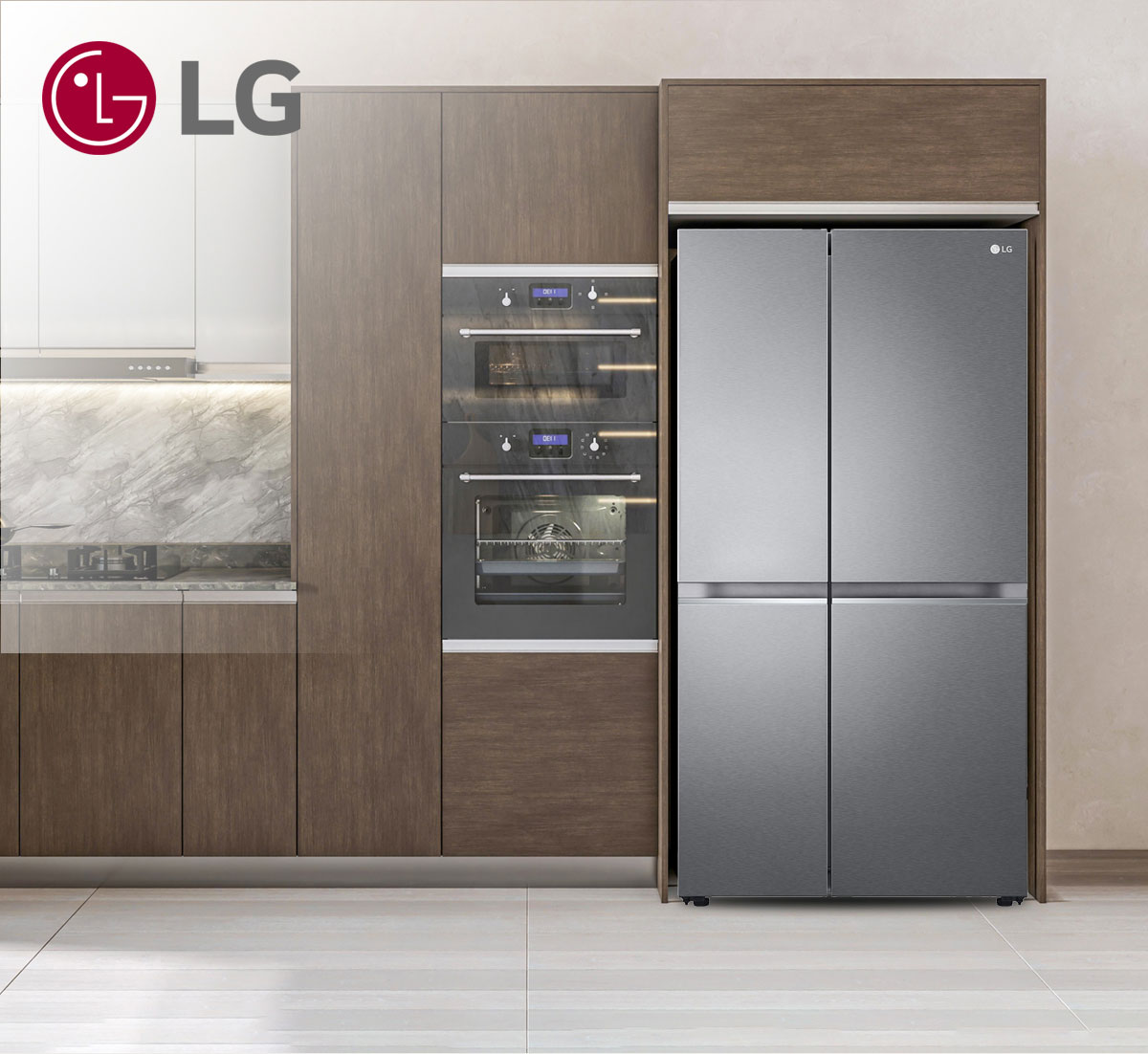 Jual LG Kulkas Side By Side 694L Gross / 647L Nett Smart Inverter Compressor & Pintu UltraSleek ...