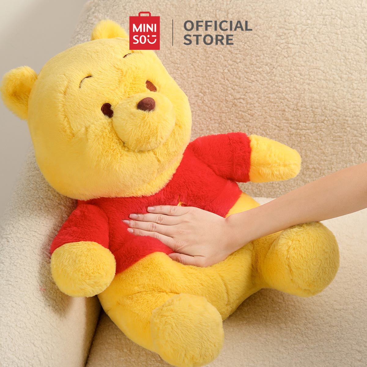 Jual MINISO x Disney Winnie the Pooh Boneka Mewah Boneka Beruang Lucu Duduk Boneka Winnie the ...