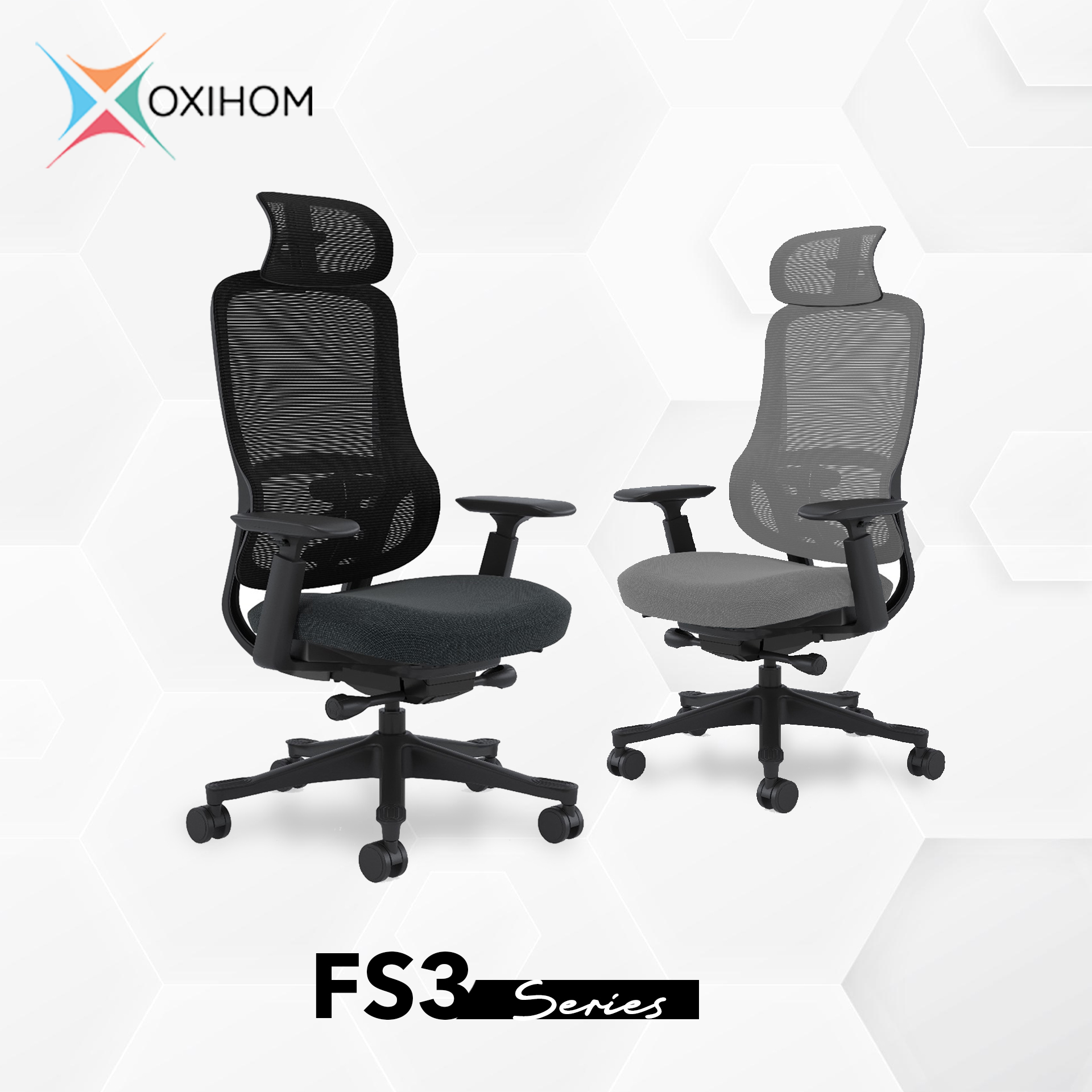 Jual OXIHOM S3 Kursi Mesh Kursi Kantor Kursi Kerja Honeycomb Chair Seat ...