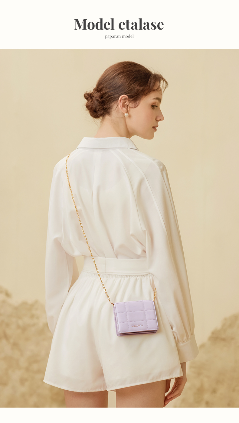 Jual MOSSDOOM Tas Wallet Jeannette Wallet Tas Selempang Rantai Panjang ...