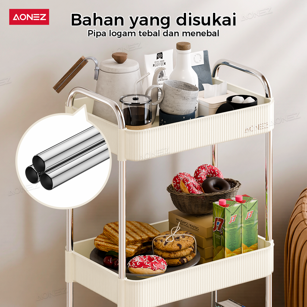 Jual AONEZ Tempat Troli Serbaguna Tempat Kosmetik Tempat Makeup Tempat ...