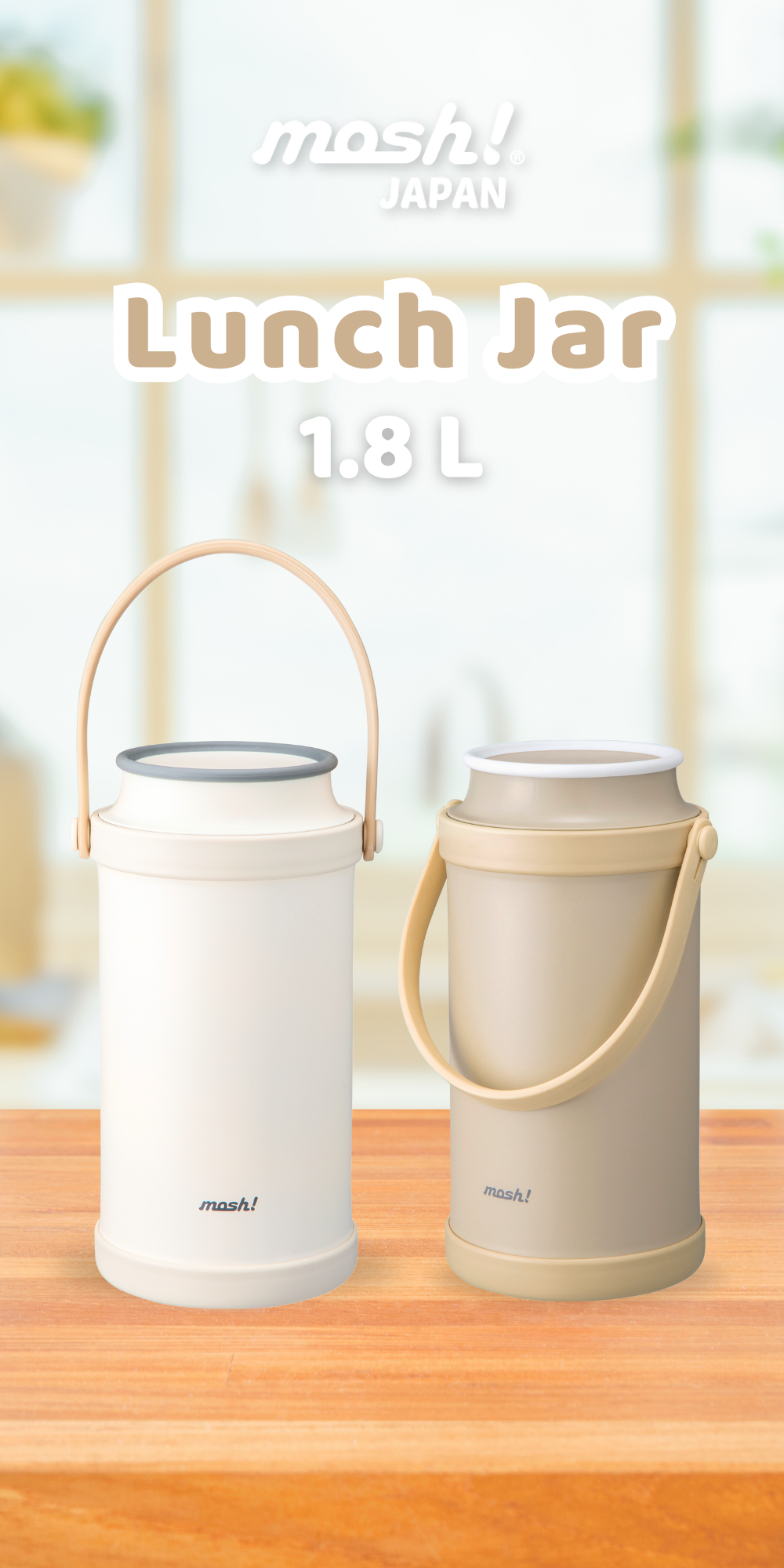 Jual Mosh Lunch Jar 1,8L - White | Shopee Indonesia