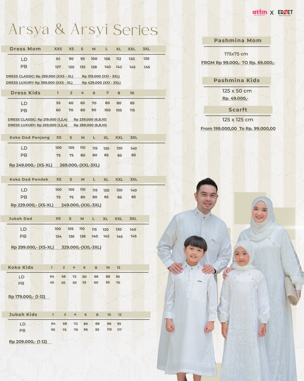 Jual ATTIN - ARSYA ARSYI SERIES 02 PURE BLACK/SERAGAM IED FITRI ...