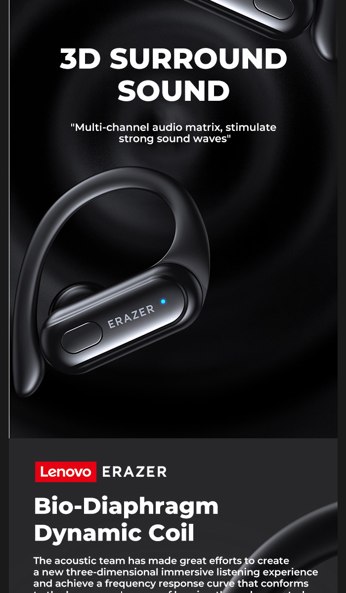 Jual Lenovo ERAZER XT60PRO Headset terjemahan AI True Wireless ...