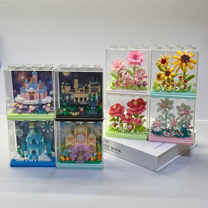 Jual LOZTOYS Bricks Bunga DIY / Buket Nano Blocks / Puzzle Susun Balok ...