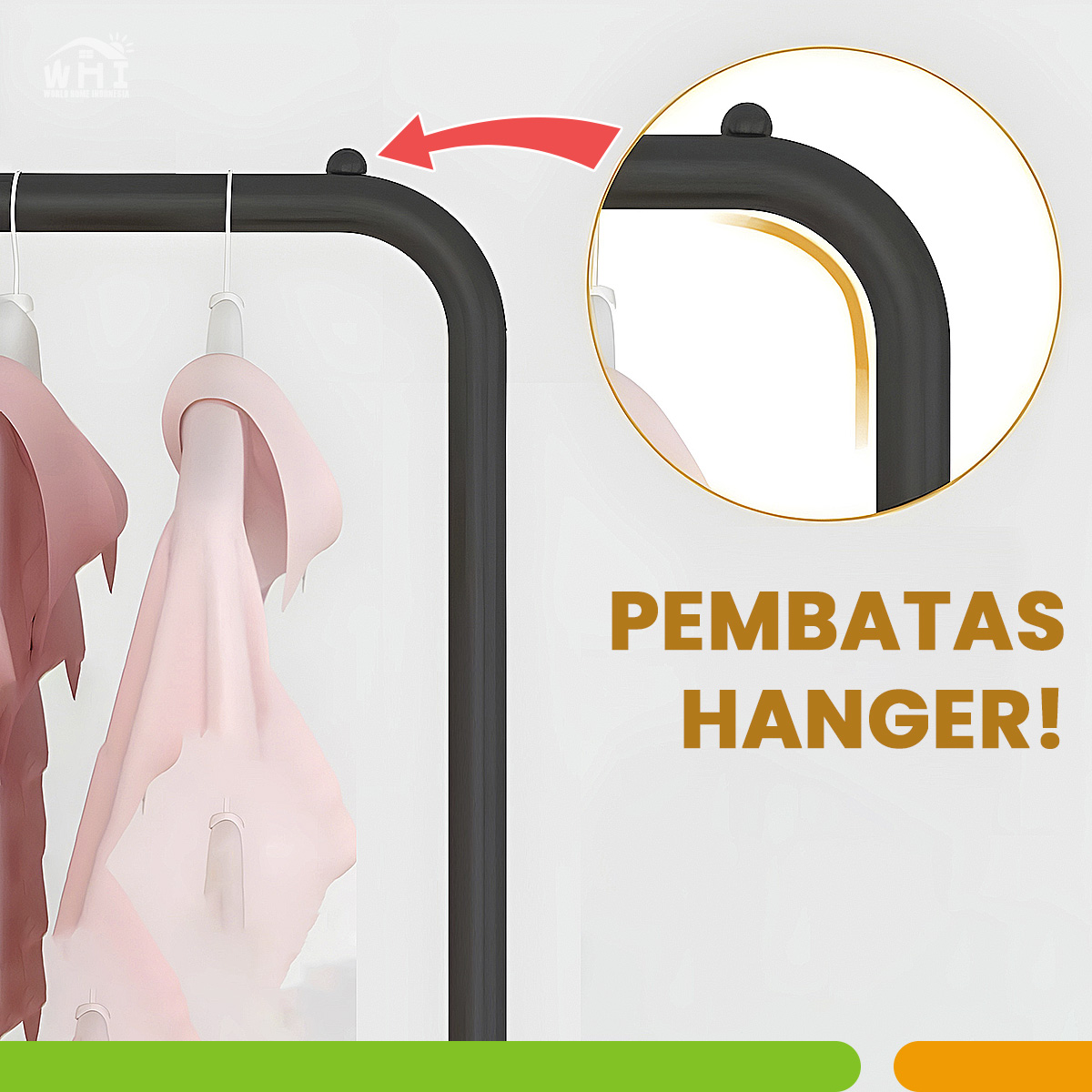 Jual World Home Stand Hanger Single Minimalis Desain Korea Stand Hanger ...