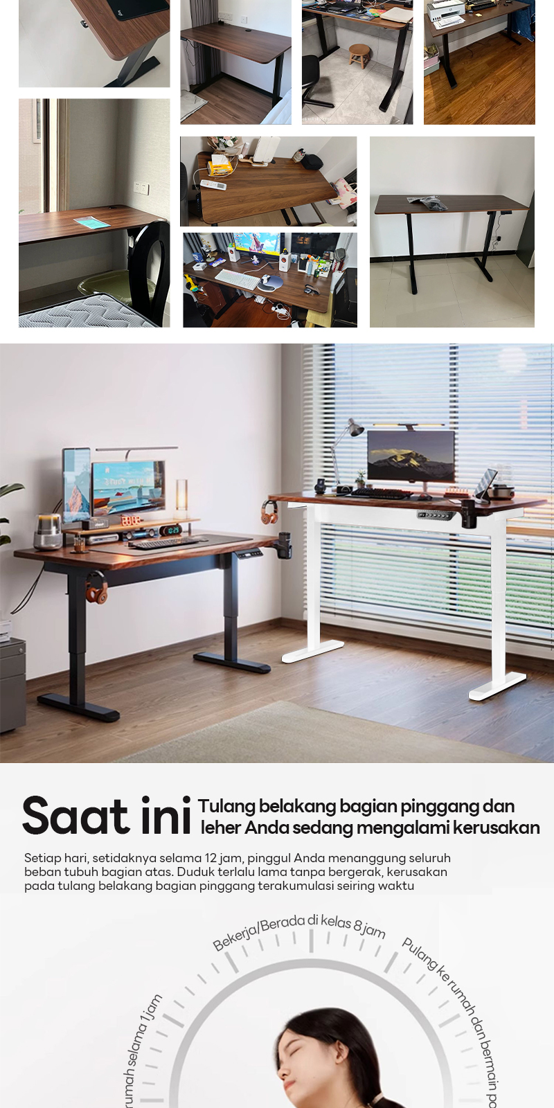 Jual DONMIS Meja Angkat Listrik/Meja Komputer/Meja Kantor Meja Belajar ...