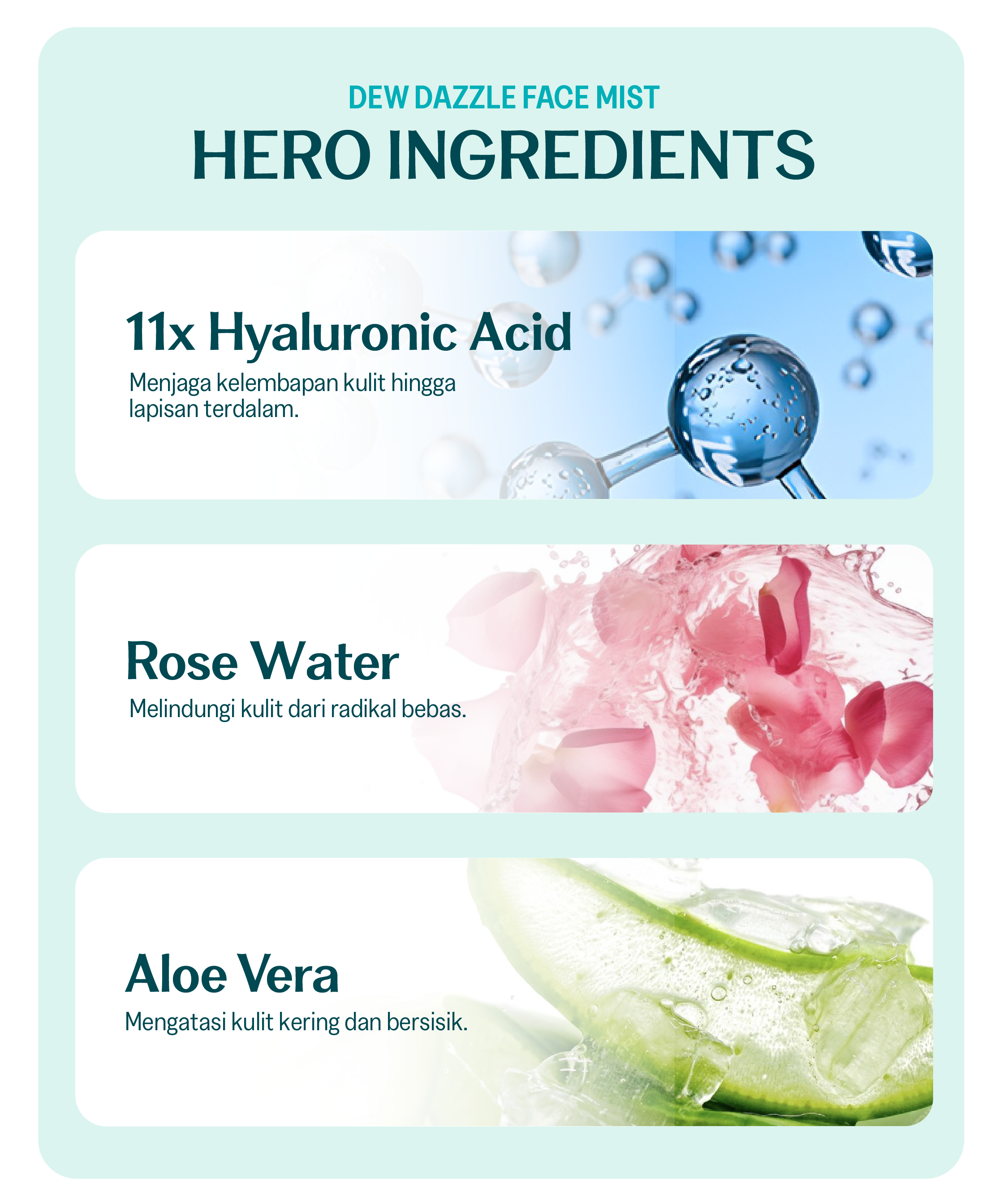 Jual Haquhara Dew Dazzle Face Mist / Face Mist Makeup Skin Preparation Ultra Hydration / Face ...