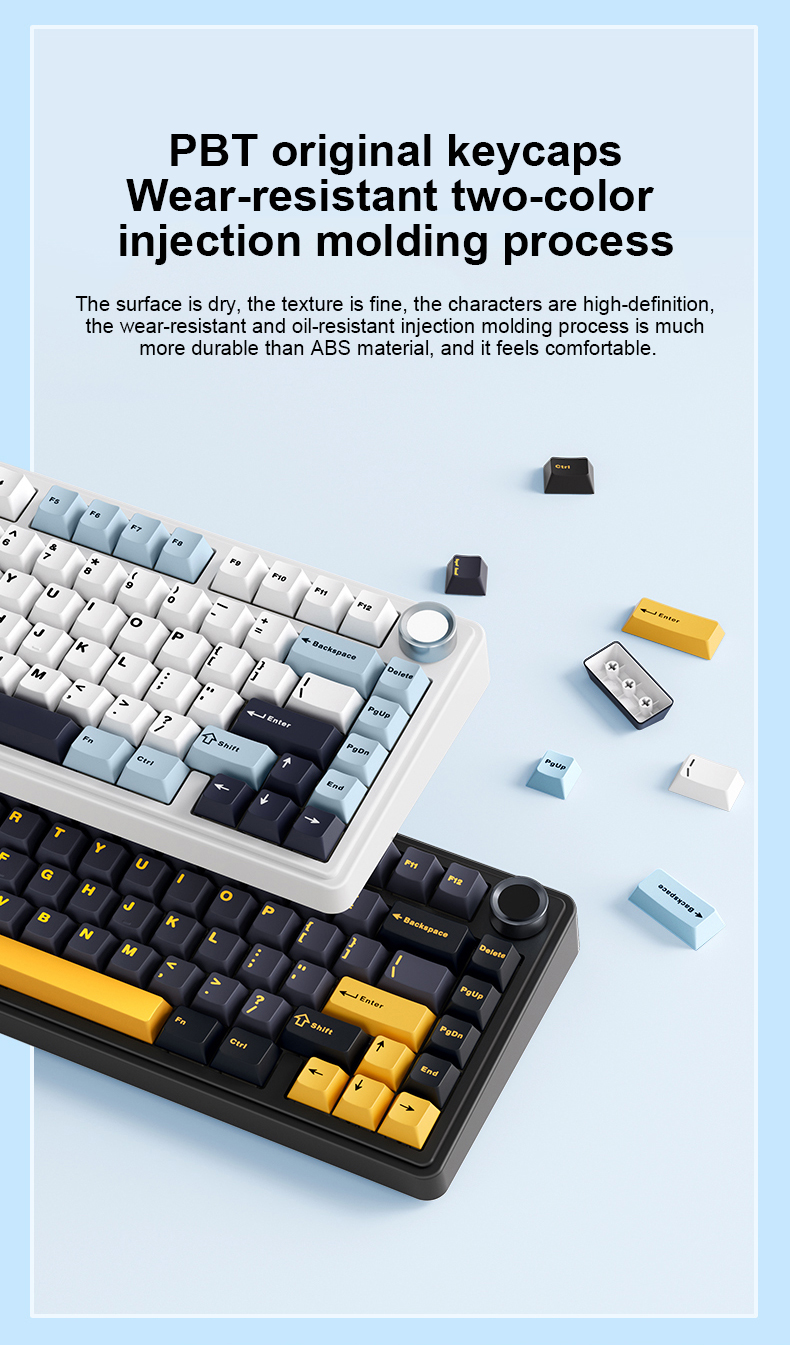 Jual AULA F75 Wireless Mechanical Keyboard – Linear Switch, Hot ...