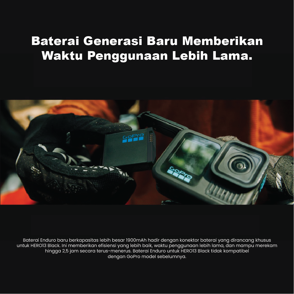 Jual [PRODUK BARU] GoPro Hero13 - Action Cam 5.3K60 Video Resolution ...