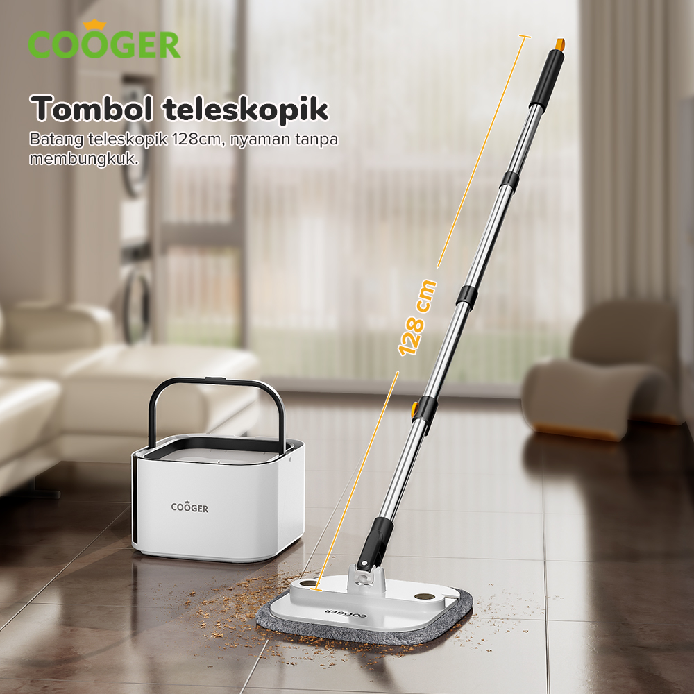 Jual COOGER Panda Mop Deluxe 2IN1 Alat Pel Lantai Dengan Ember ...