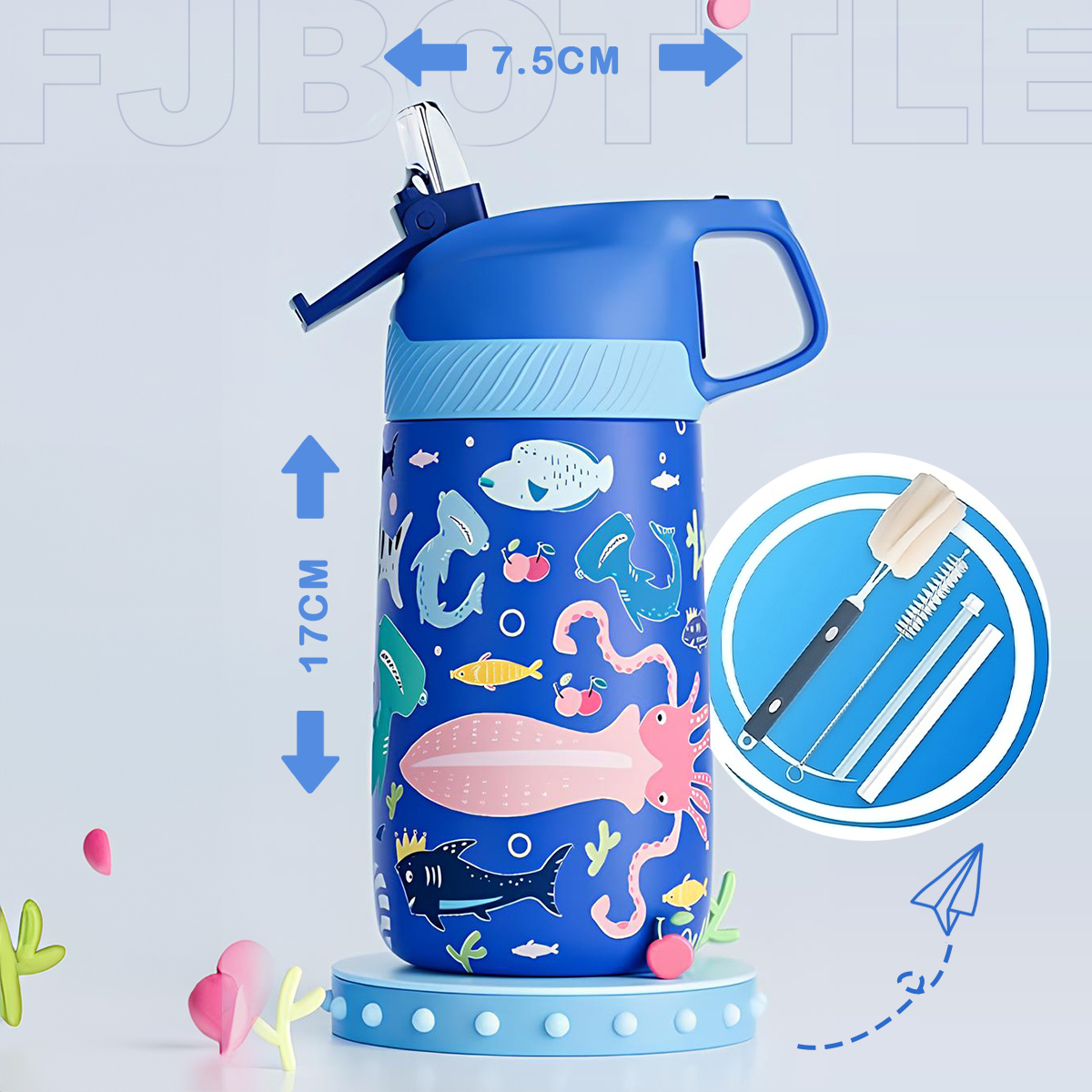 Jual FJBottle - SR2104 Botol Minum Tumbler Anak 350ml Stainless Steel ...