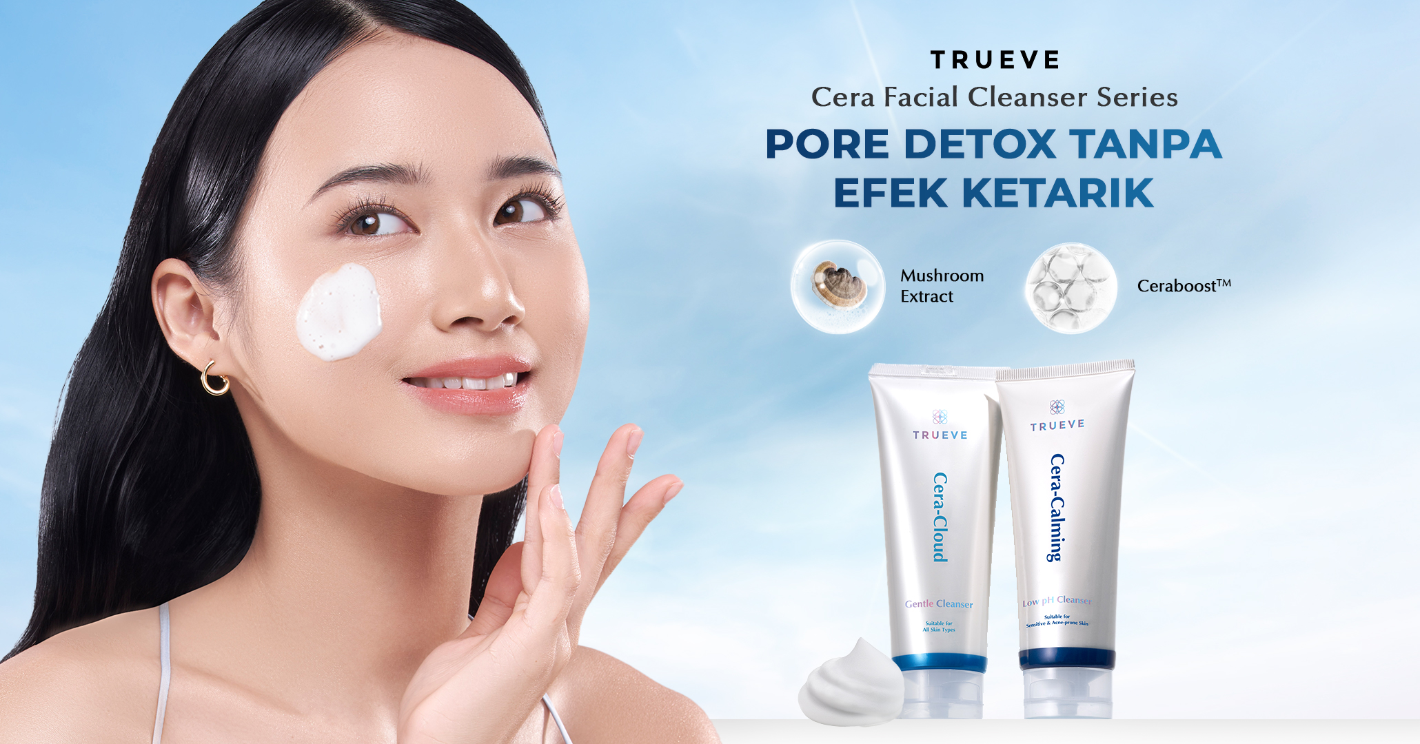 Jual TRUEVE Cera-calming Low pH Facial Cleanser - facial wash sabun low ...