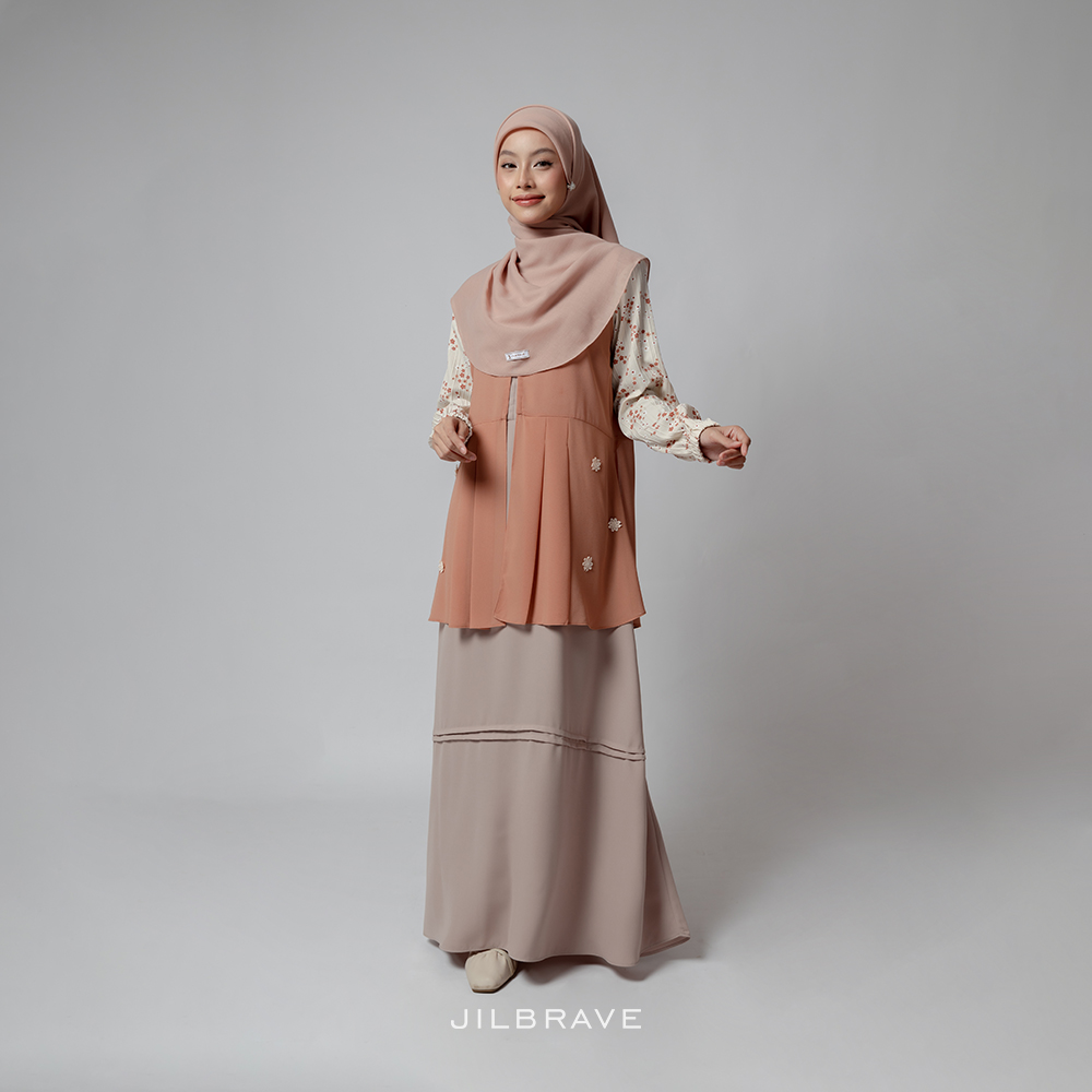 Jual [BUY 300K GET 1 FREE PRODUCT] Jilbrave Sadira Dress Gamis Kondangan Feminine Elegant Motif ...