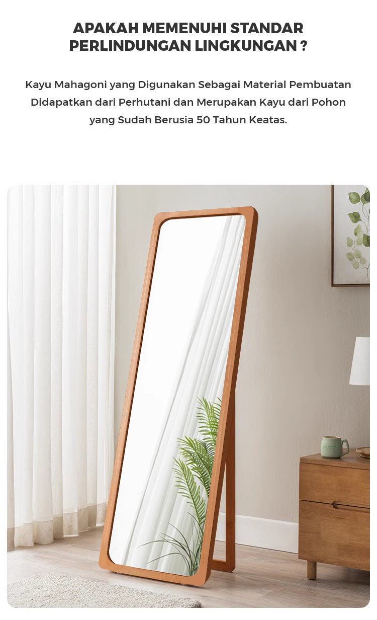 Jual standing mirror full body cermin full body Cermin Dinding Bingkai ...