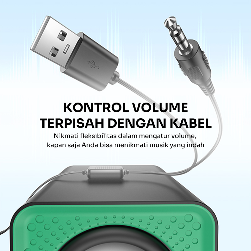 Jual ROBOT Speaker Komputer RS260 Deep Bass 35mm Audio Usb Jack ...