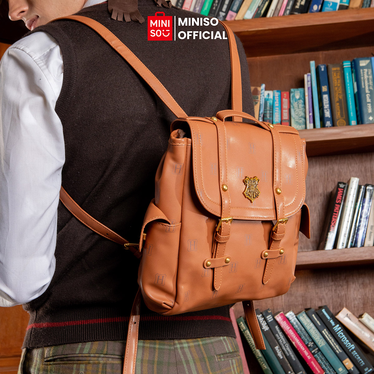 Jual Miniso x Harry Potter Backpack Tas Ransel Monogram Tas Perjalanan ...