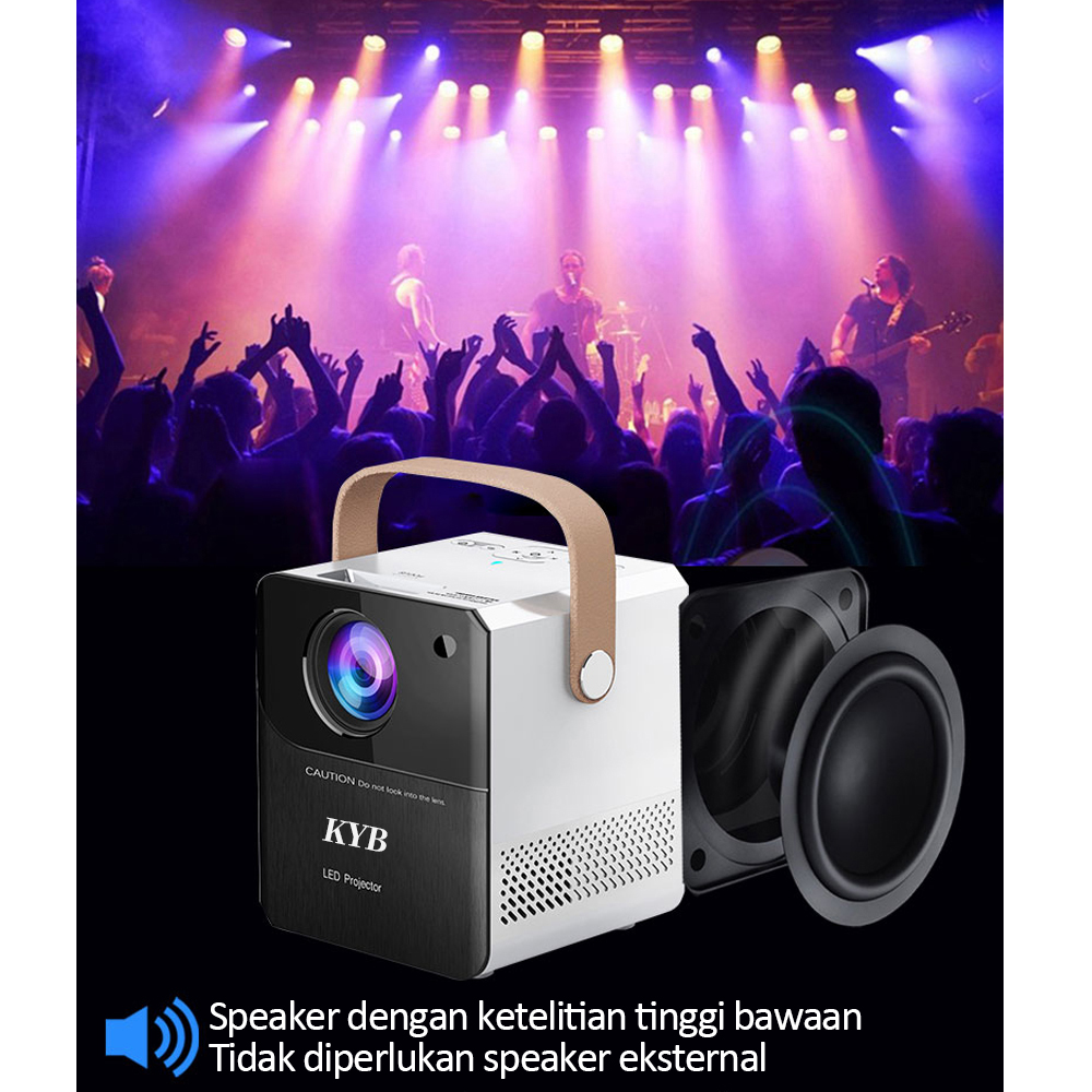 Jual 2025 KYB T2 LED Proyektor Mini Smart Proyektor Android TV 4K HD ...