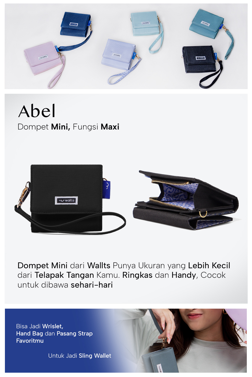 Jual Wallts Abel - Dompet Wanita Dompet Koin Wanita Dompet Kanvas Mini Kecil | Shopee Indonesia