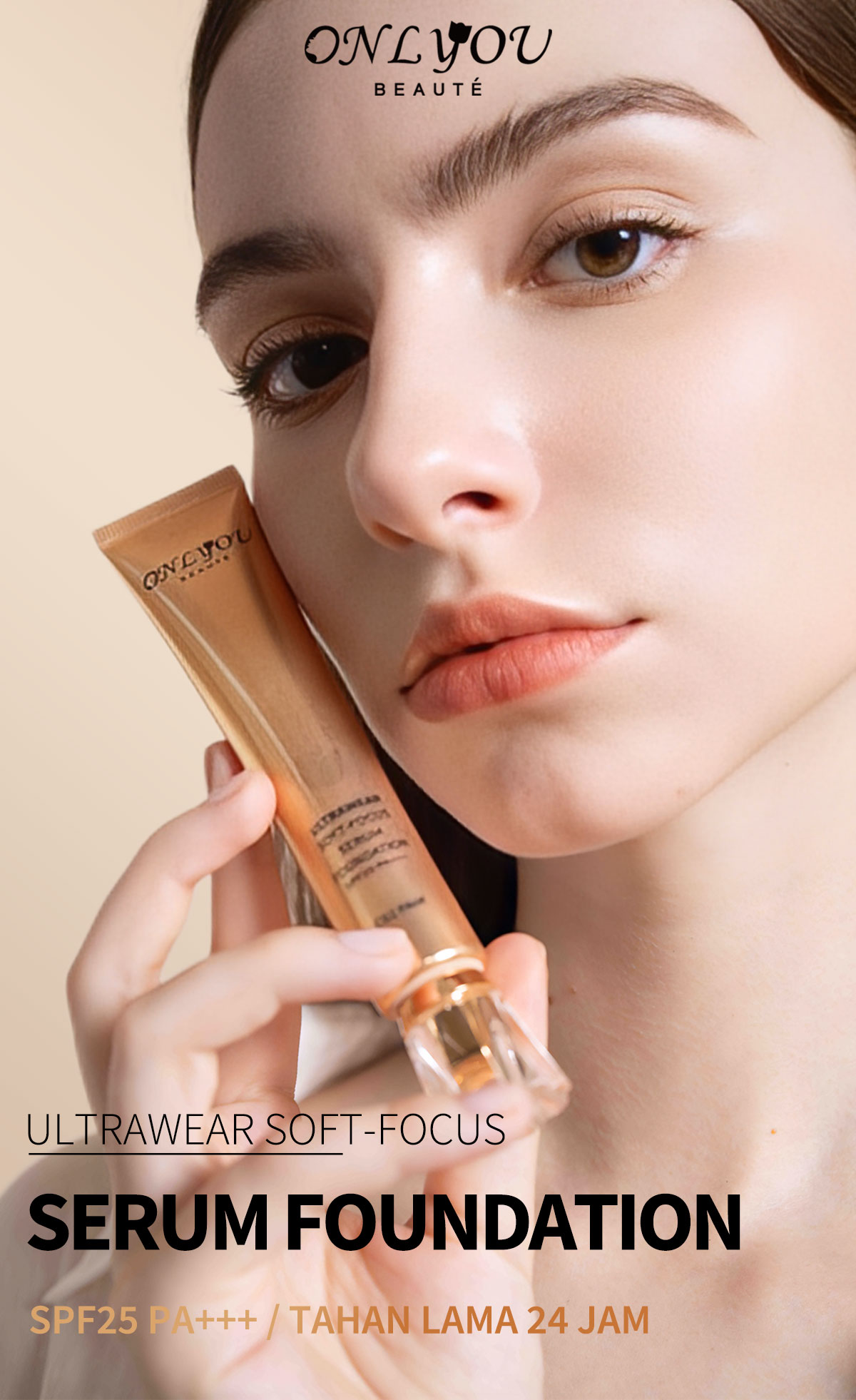 Jual [New Launch] ONLYOU Serum Foundation UltraWear Soft-Focus SPF25 PA ...
