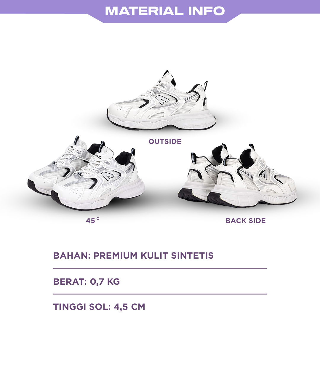 Jual KRONIKEL Aeji Sepatu Sekolah Sneakers Wanita Kets Kasual Sport ...