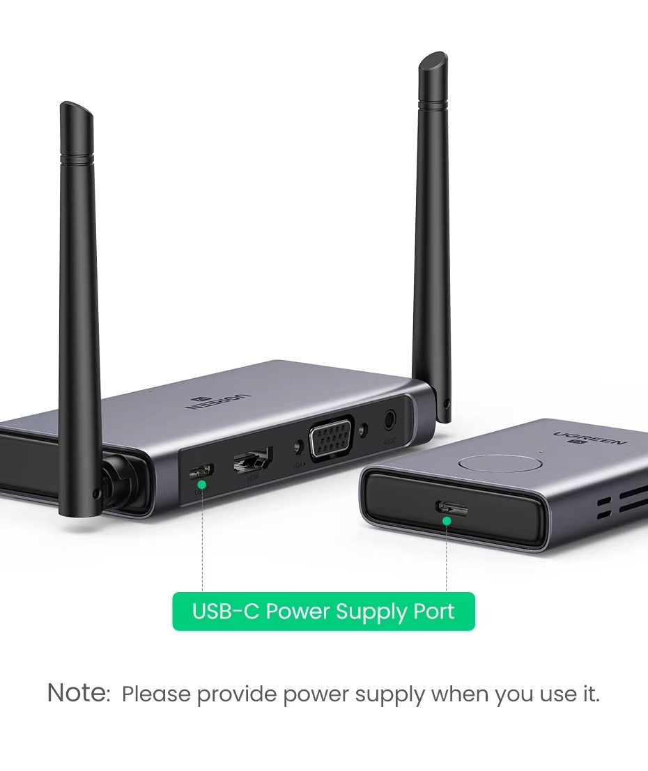 Jual UGREEN Wireless HDMI Extender Audio Video Transmitter Receiver 50M ...