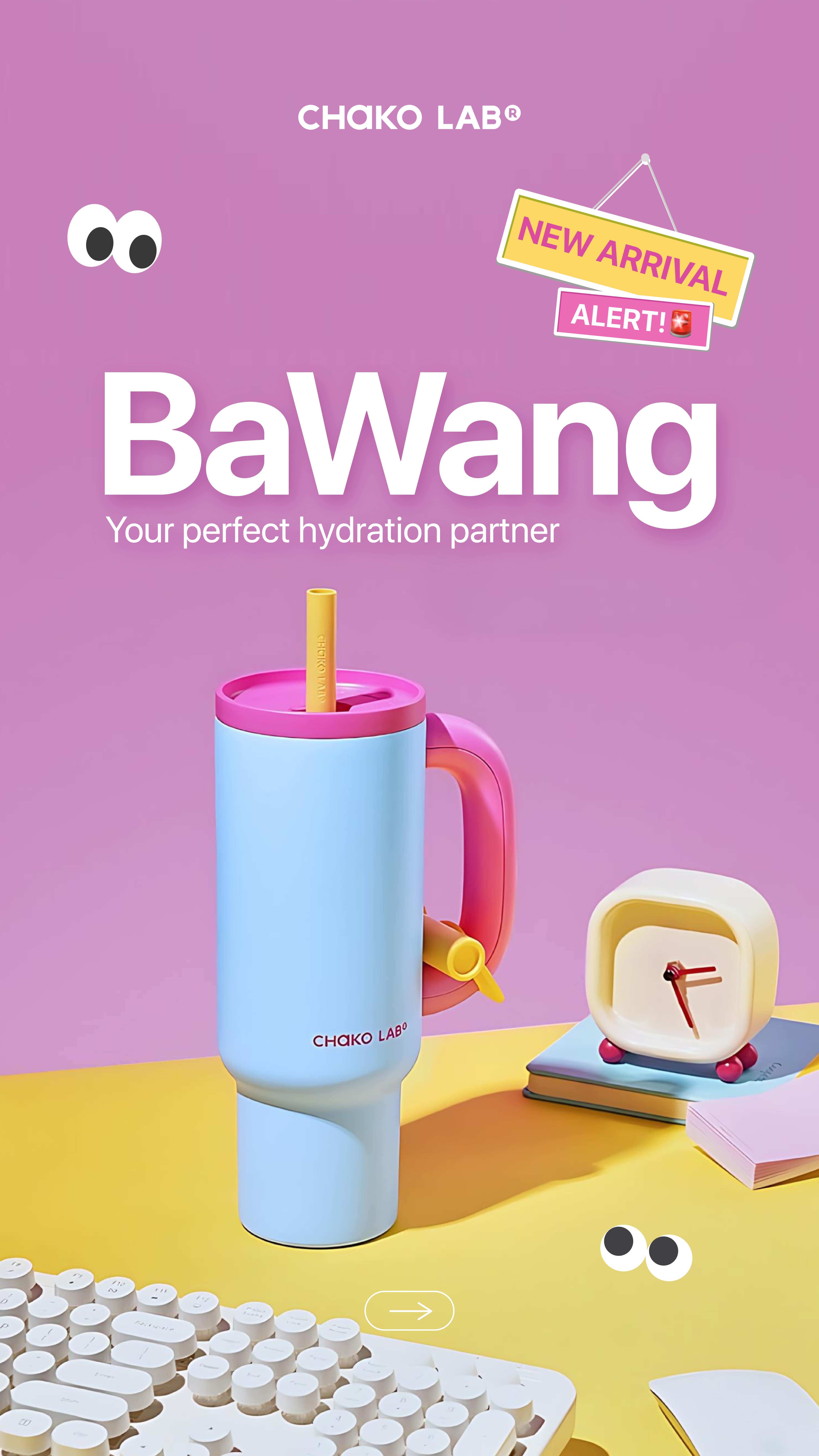 Jual CHAKO LAB BaWang Cup 1050ml - Blue | Shopee Indonesia