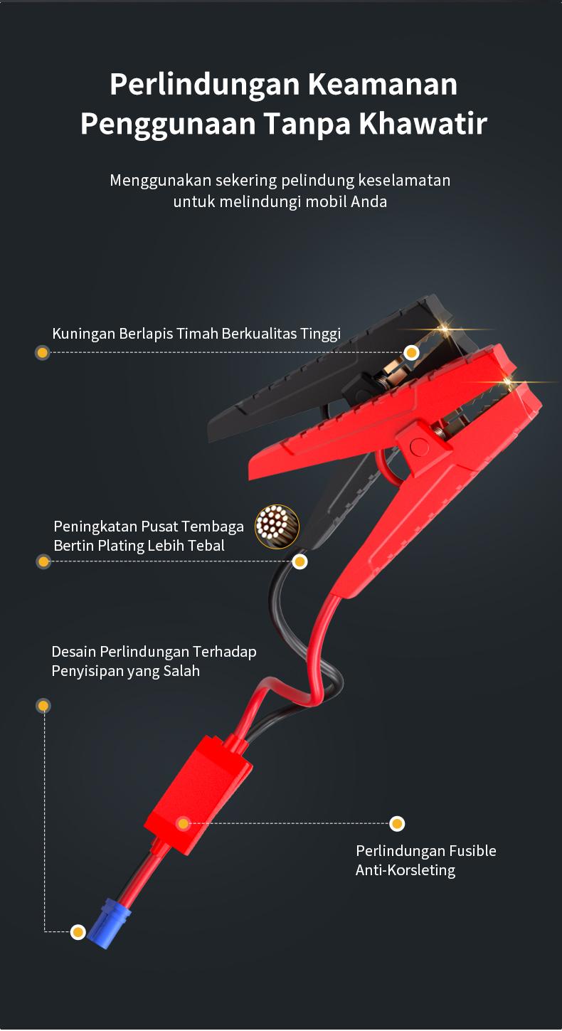 Jual VTOMAN V3 Pro 6000mAh Jump Starter Dengan Tombol Boost Jumper Aki ...