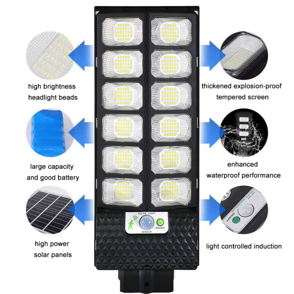 Jual GLEAMARC Lampu Solar LED 400W/800W/1000W/1200W Sensor Tenaga Surya ...