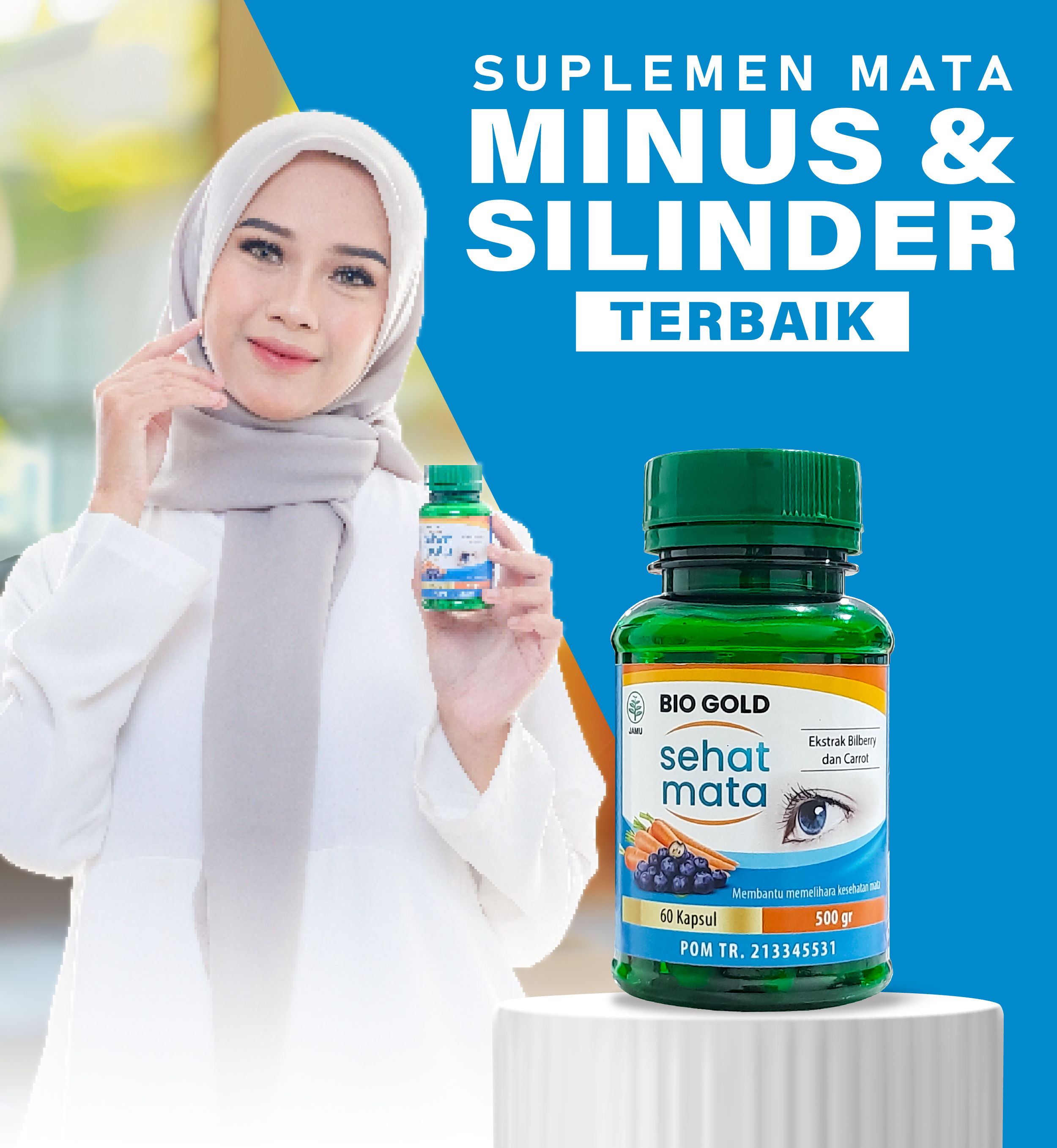 Jual Kapsul SEHAT MATA Bio Gold Ekstrak Billberry dan Wortel Untuk Mata ...