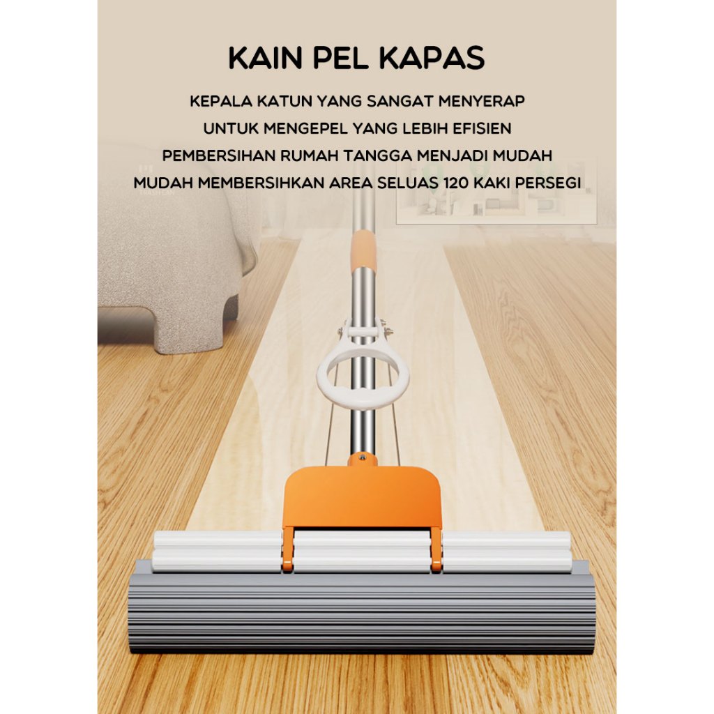 Jual BONBOX Alat Pel Only Lantai Spons Ultra Mop Spongy Pel Lantai ...