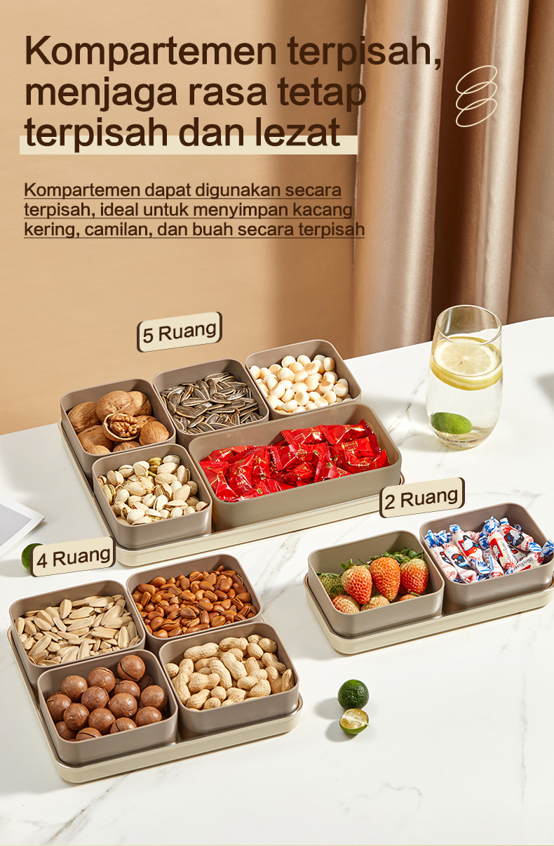 Jual Dejavu Snack Tray Set Nampan Makanan Ringan Toples Makan Cemilan ...