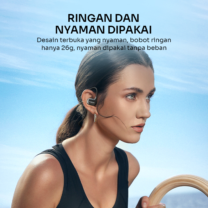 Jual ROBOT Sport OWS Wireless Call Noise Cancellation Headphone Open ...