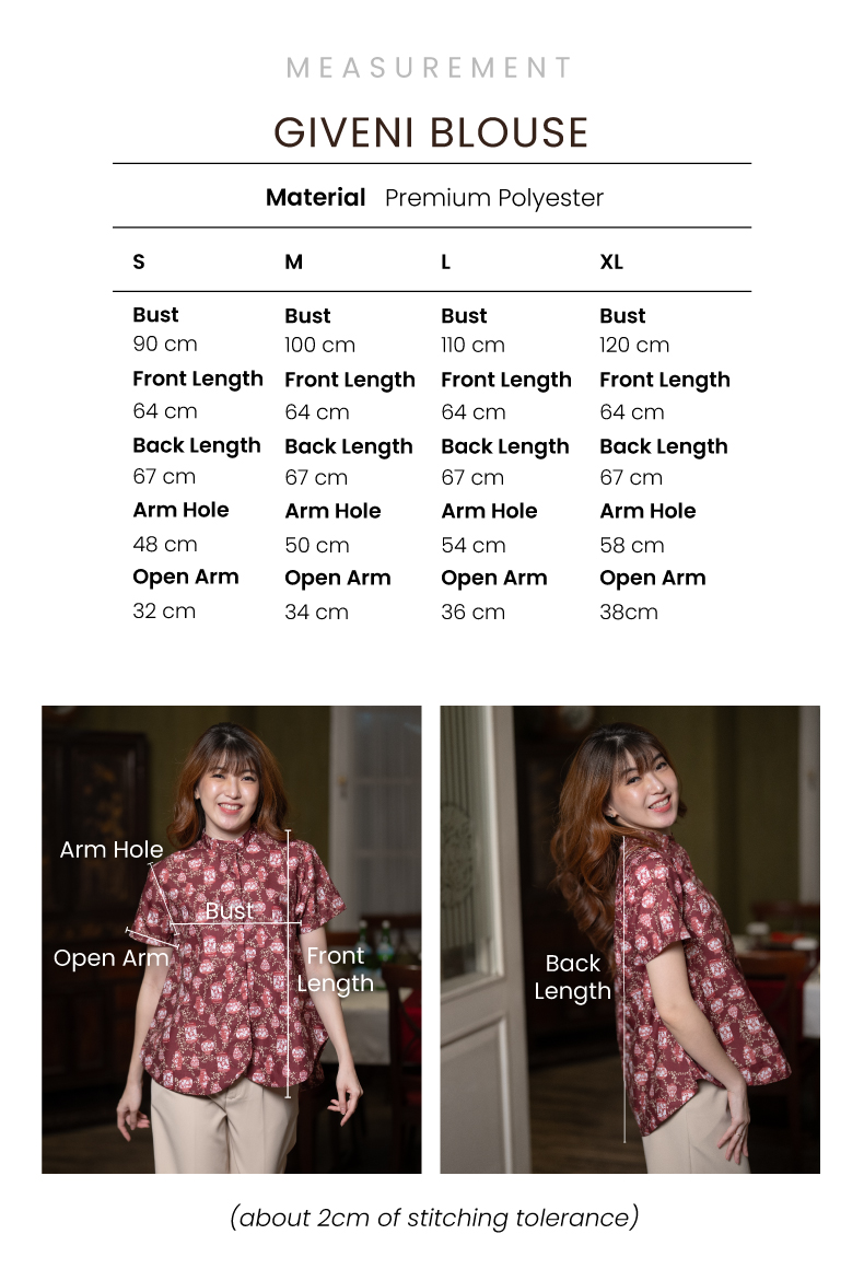 Jual Beatrice Clothing Giveni Blouse - Atasan Wanita Kerah Shanghai ...