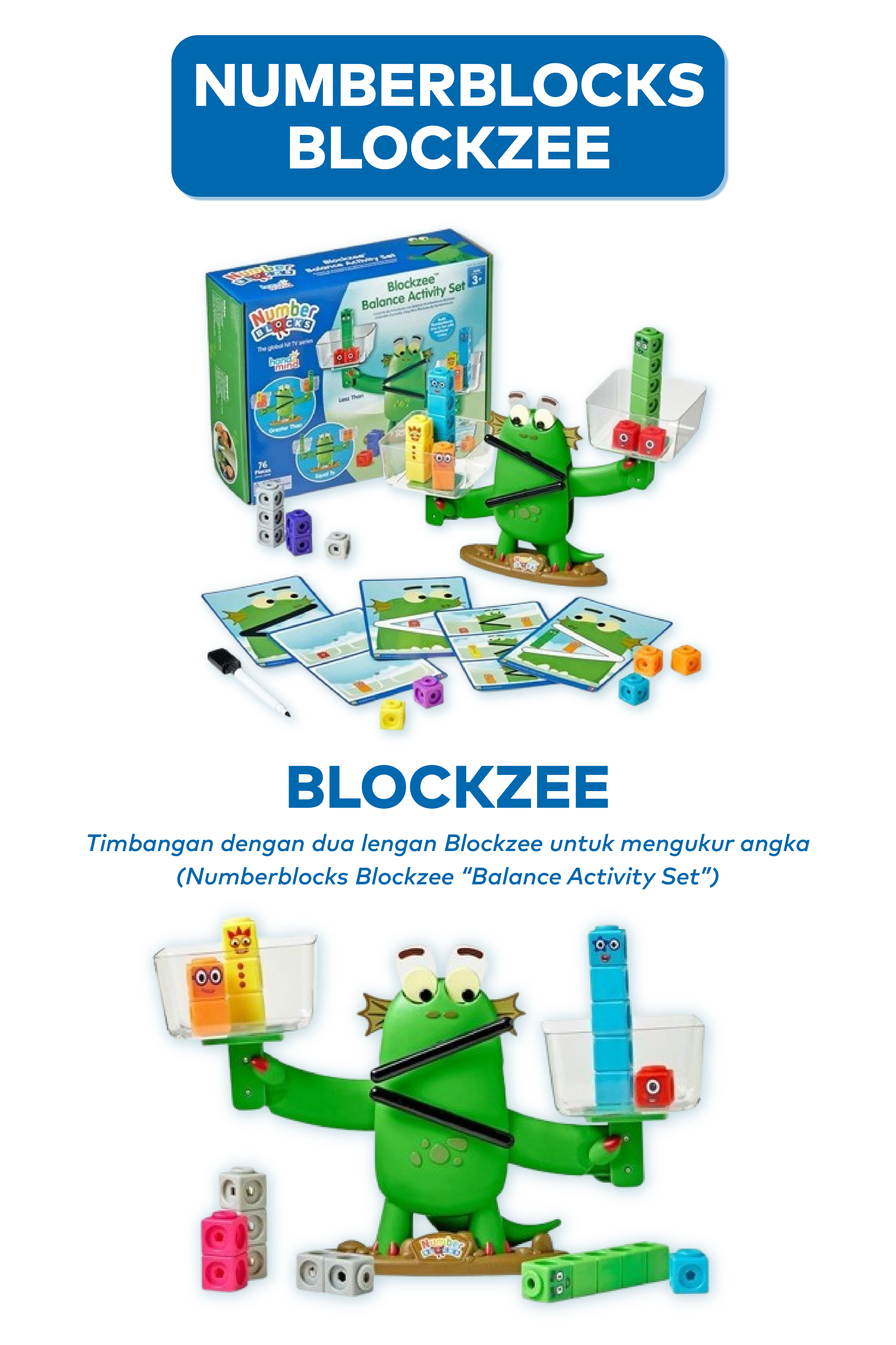Jual Hand2Mind - Numberblocks Blockzee Balance Activity Set | Shopee ...