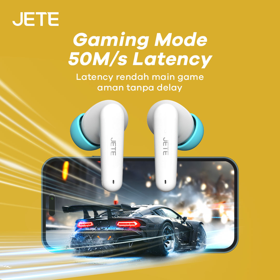 Jual JETE CE7 TWS Earbuds Headset Bluetooth 5.4 Playtime 24H Dual Mode ...