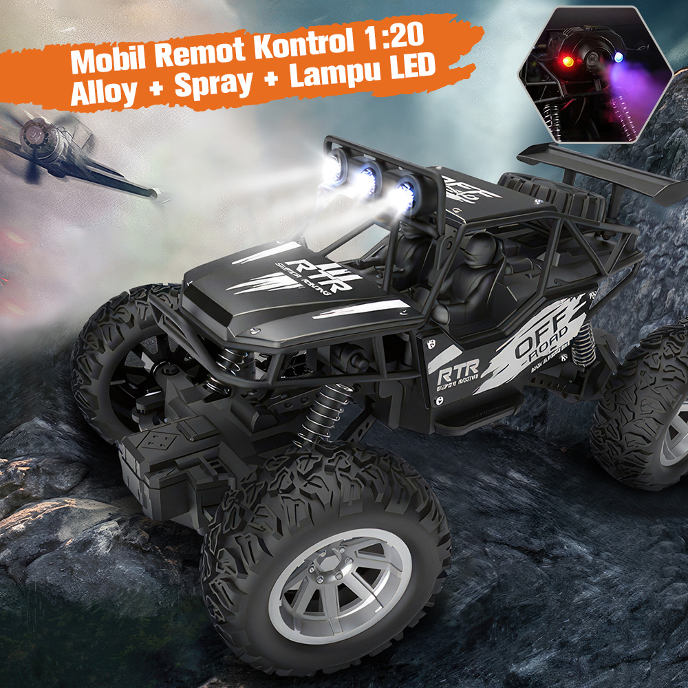 Jual Tatajoy Mainan Mobil Remote Control Offroad Alloy Climbing Car RC Rock Crawler Powerful RC ...
