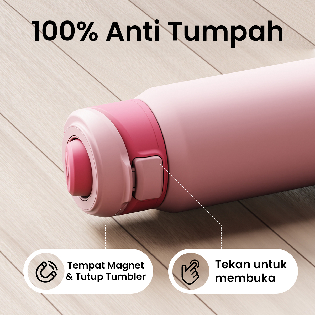 Jual FJBottle - SR2039 Botol Minum Tumbler Unik 950ml Stainless Steel SUS 304 dengan MagSafe ...