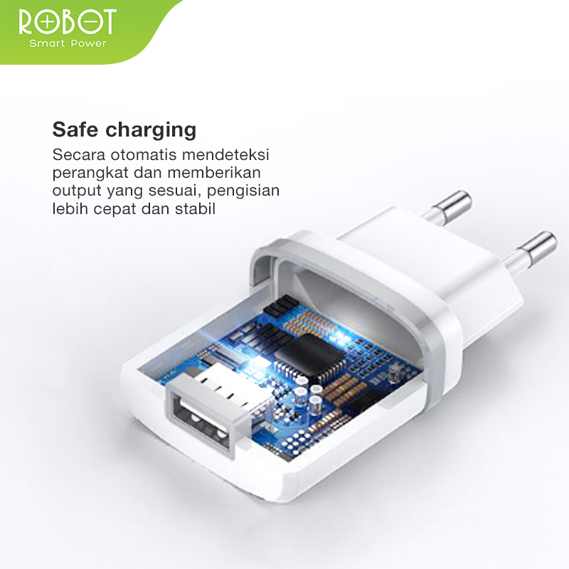 Jual ROBOT Adaptor Kepala Fast Charger iPhone & Android Universal 1A ...