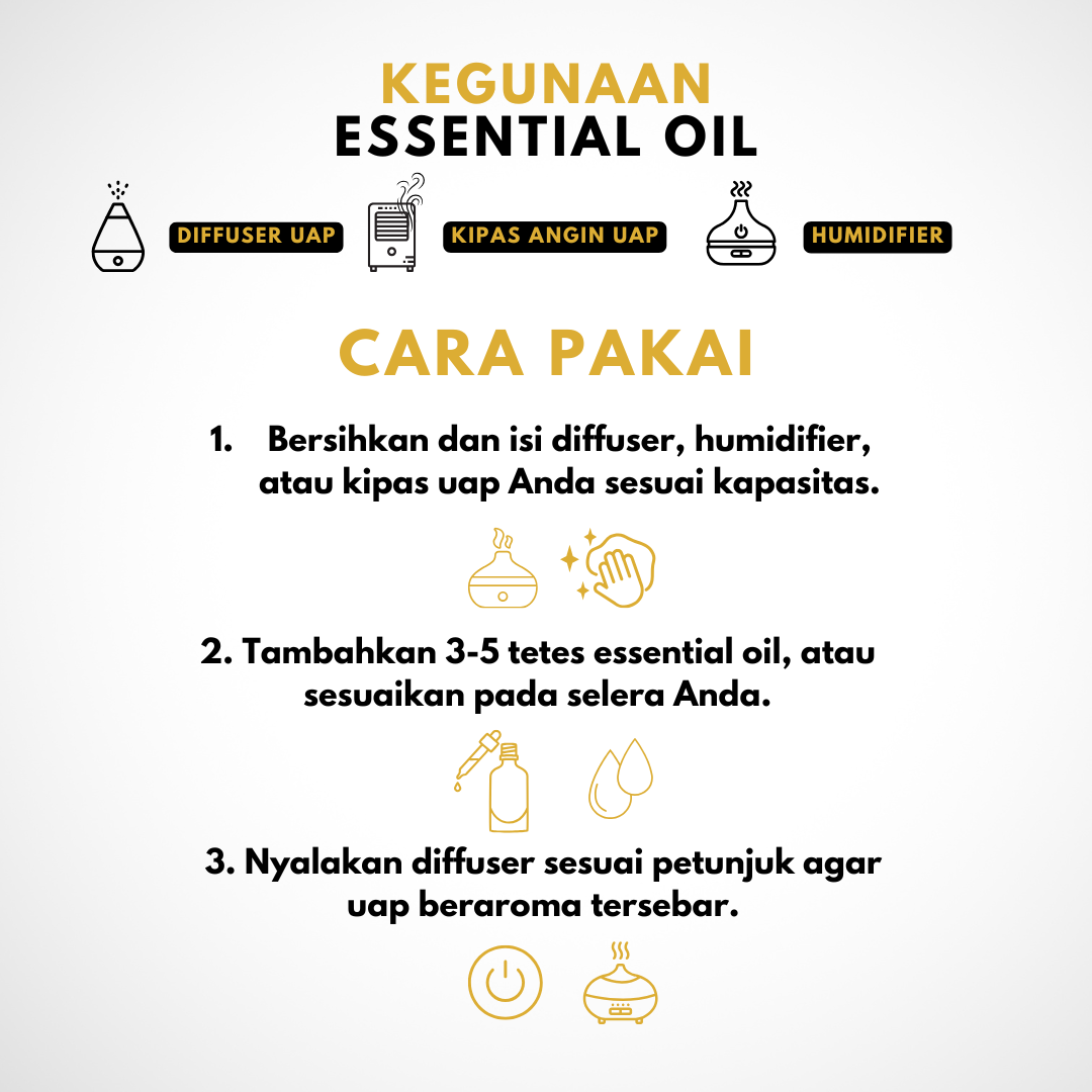 Jual Essential Oil 100% Murni Aroma Alami Tahan Lama untuk Diffuser ...