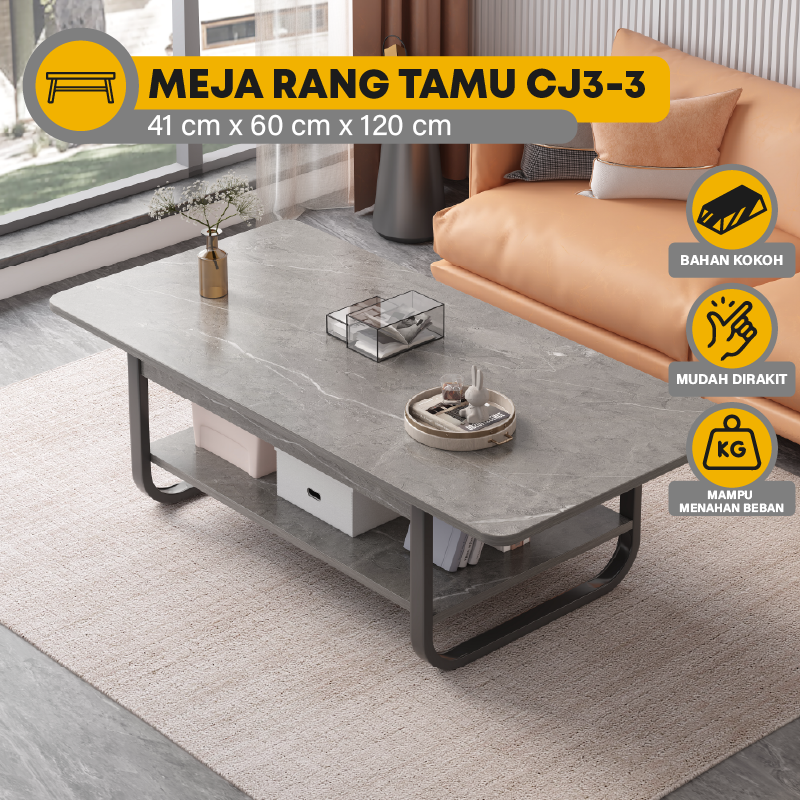 Jual Meja Tamu Minimalis Modern Meja Ruangan Serbaguna Coffe Table Kayu ...