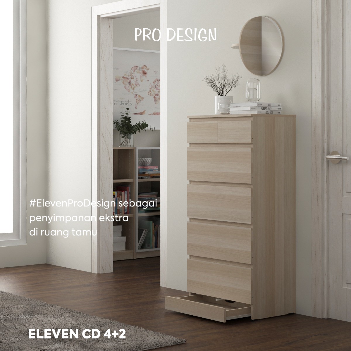 Jual Pro Design Eleven CD 4 Lemari Laci | Shopee Indonesia