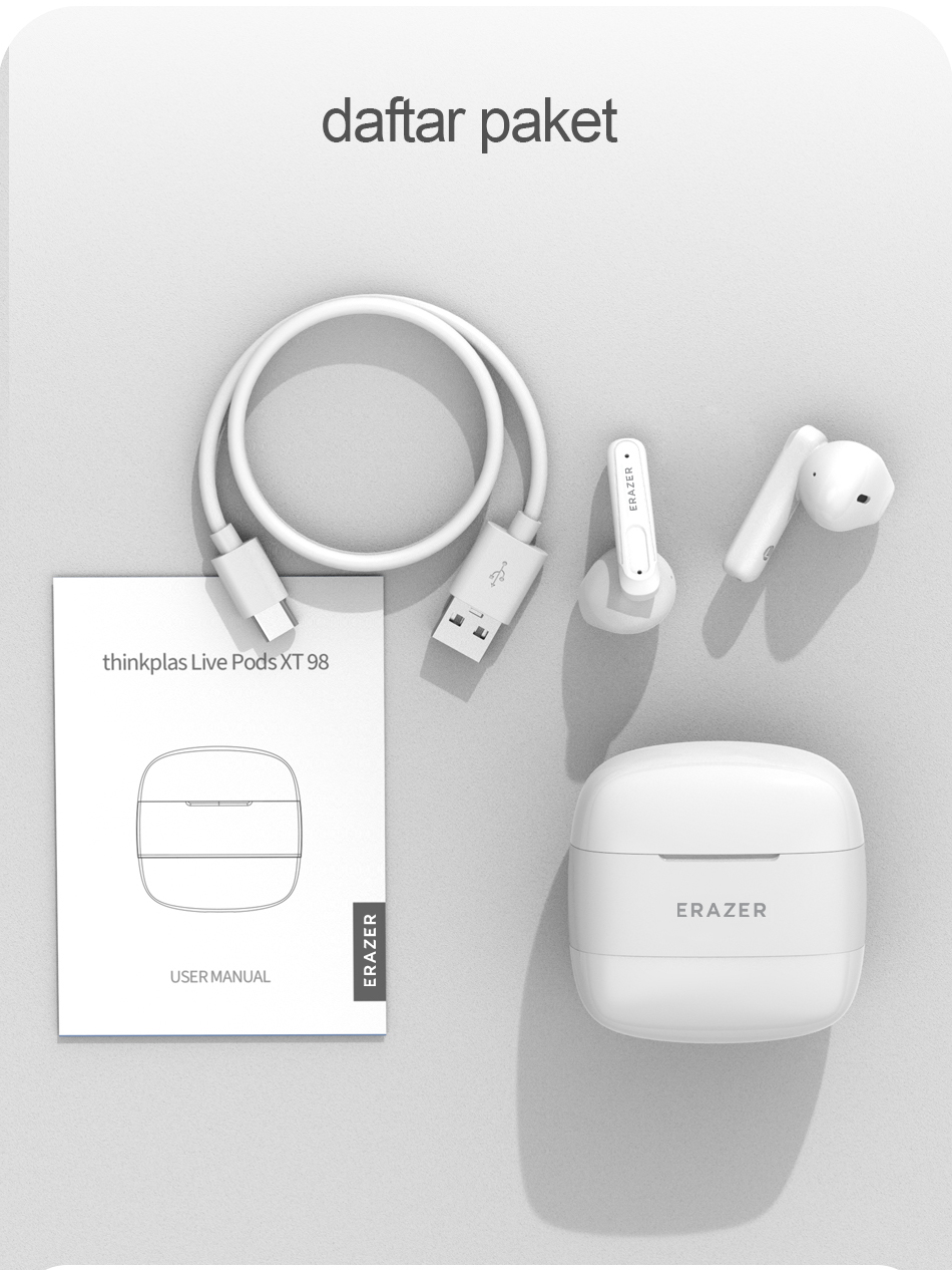 Jual Lenovo ERAZER XT98 Pro Earphone Nirkabel Bluetooth Konduksi Tulang ...